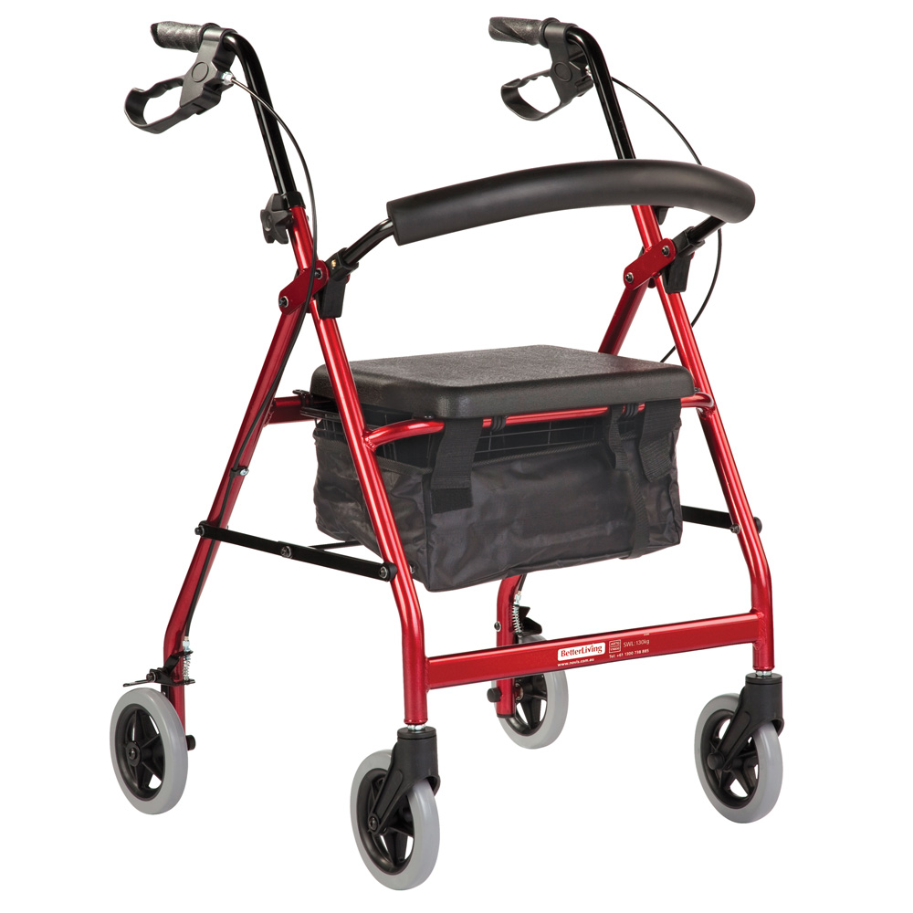 BetterLiving Smooth Glide Wheeled Walker – Rehabilitation Equipment ...